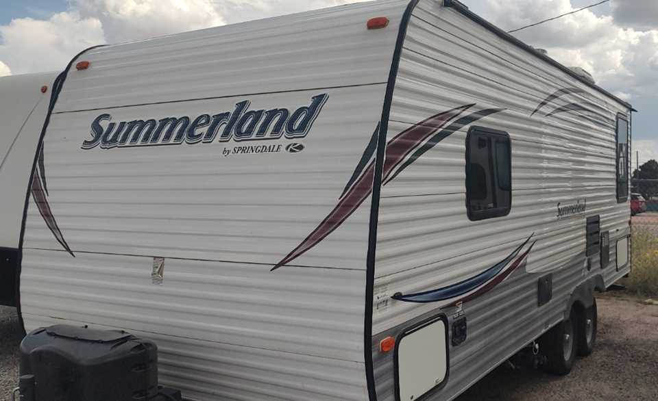 USED 2015 Keystone RV Summerland 2020QB Travel Trailer Stock # 1594 for ...
